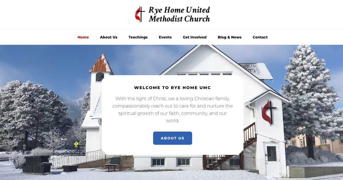 Rye Home United Methodist Church - Greenhorn Valley Loving Family
